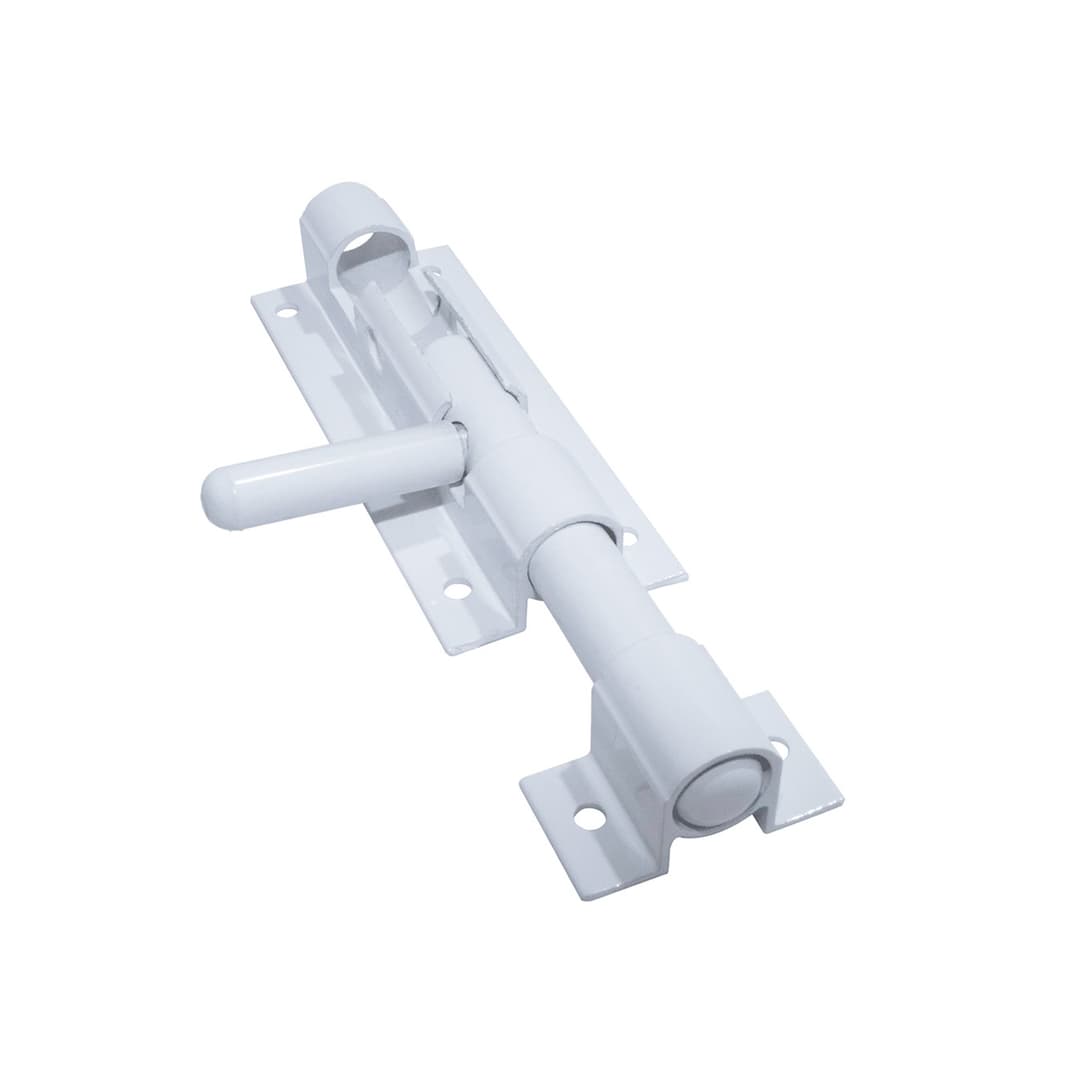 Fecho Trinco Jumbo 90 Mm Em Alumínio Branco - Mark Ferragens